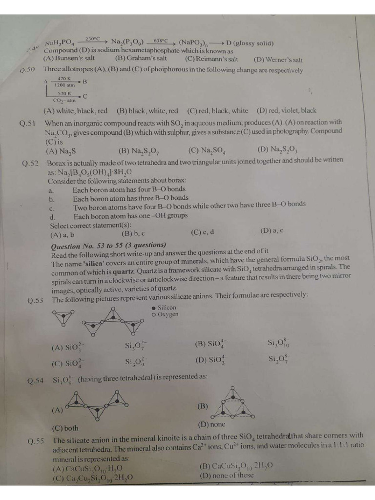 P Block Notes Analysis Jee | PDF