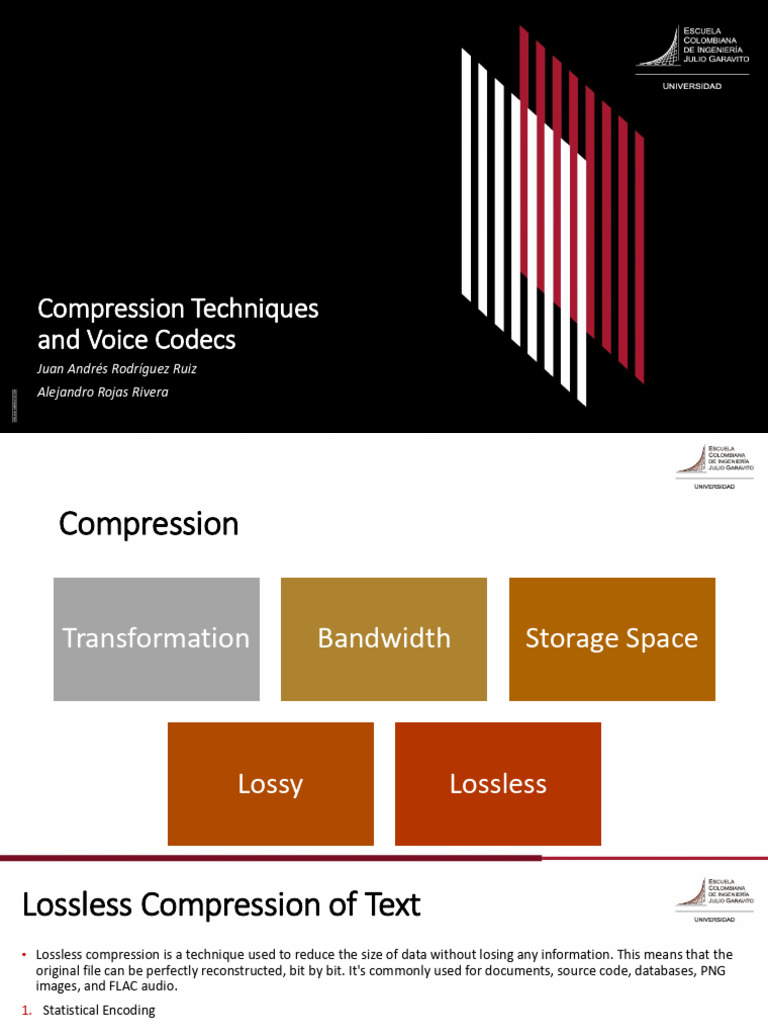 Lossless Compression and Codecs Overview | PDF | Data Compression | Codec