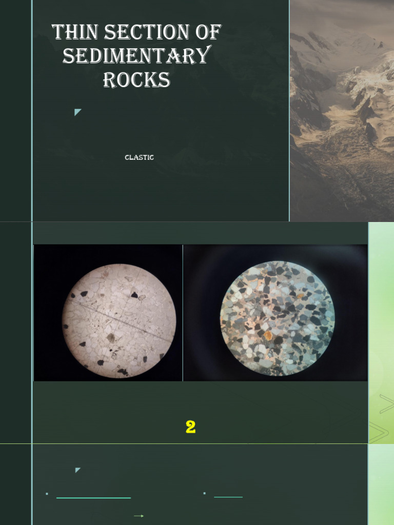 Thin Section of Sedimentary Rocks-2 | PDF | Minerals | Sedimentary Rock