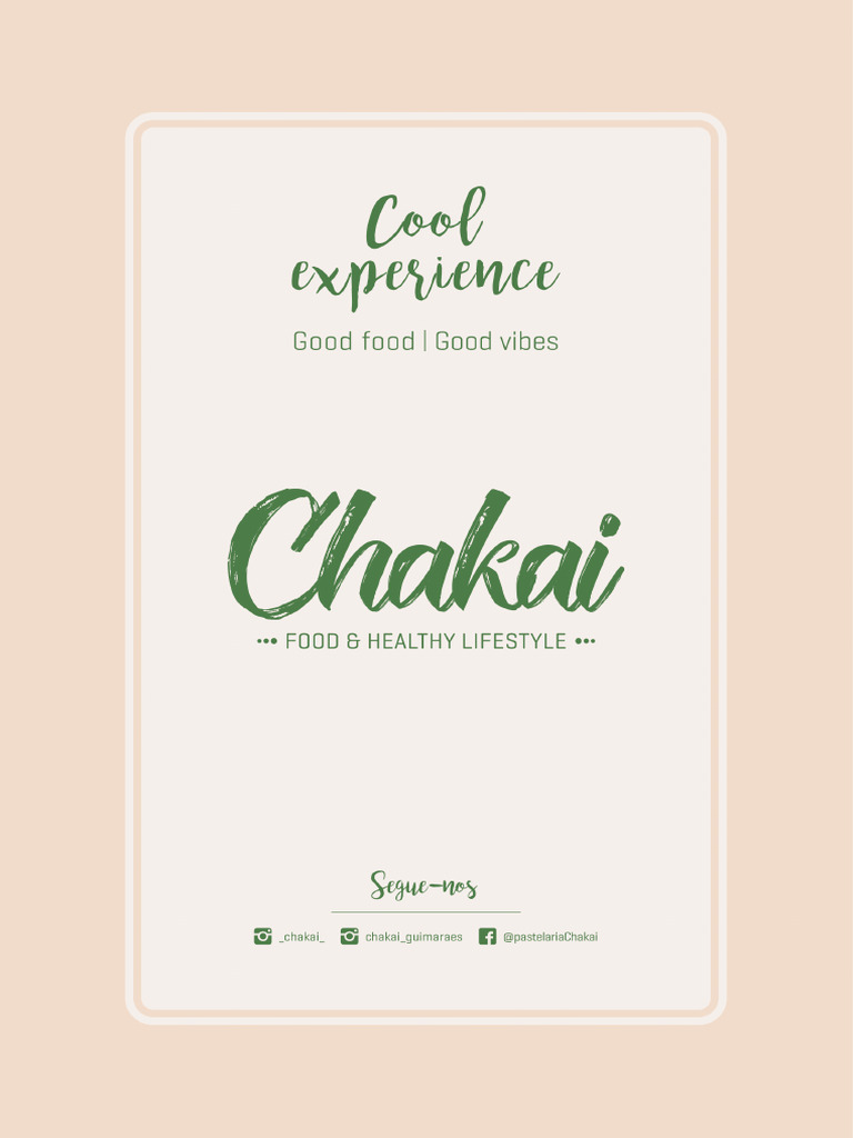 Chakai Menu | PDF