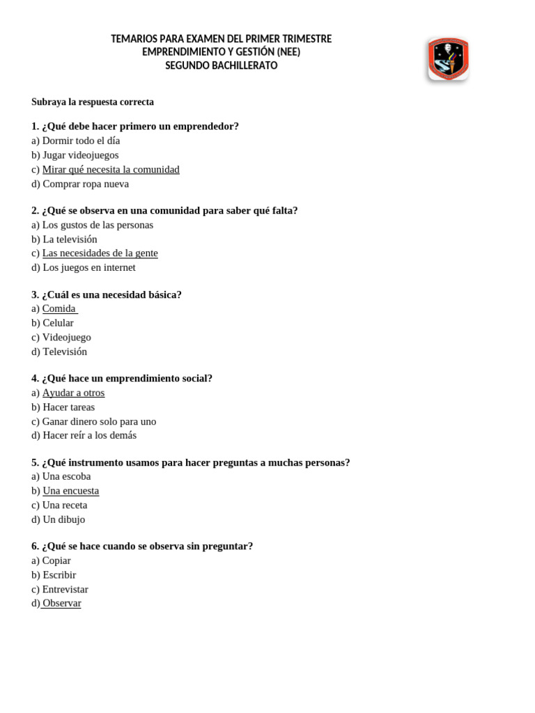 Temarios 2do Eyg Nee | PDF