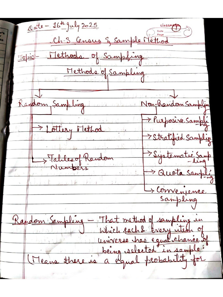 Census And Sample Method Pdf