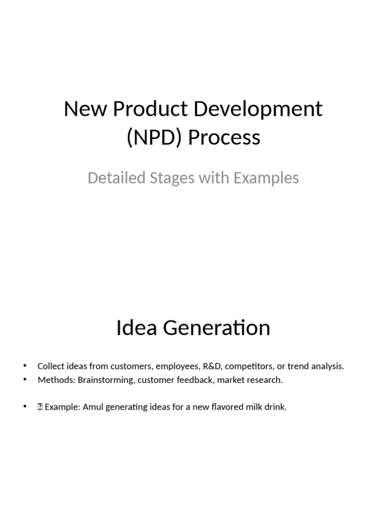 NPD Process Detailed | PDF