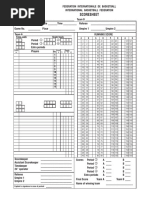 FIBA Basketball Scoresheet | PDF