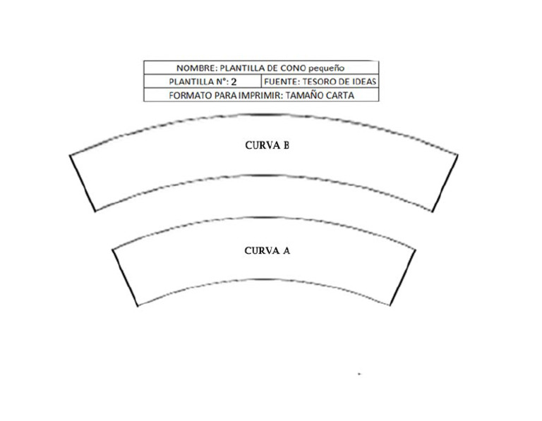Plantilla Cono Pequeño 2 | PDF