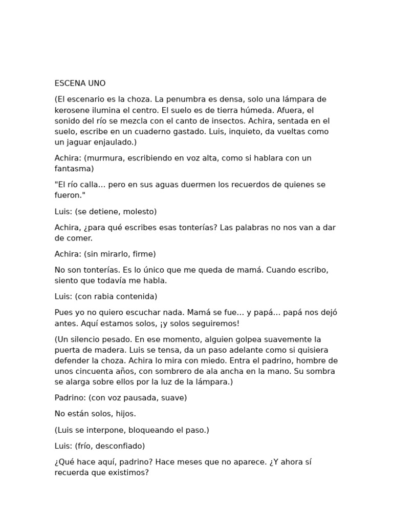 Cuando El Rio Calla Inicio | PDF