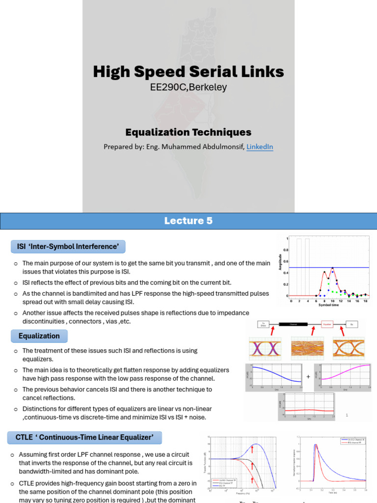 Lecture 5 | PDF | Signal To Noise Ratio | Equalization (Audio)