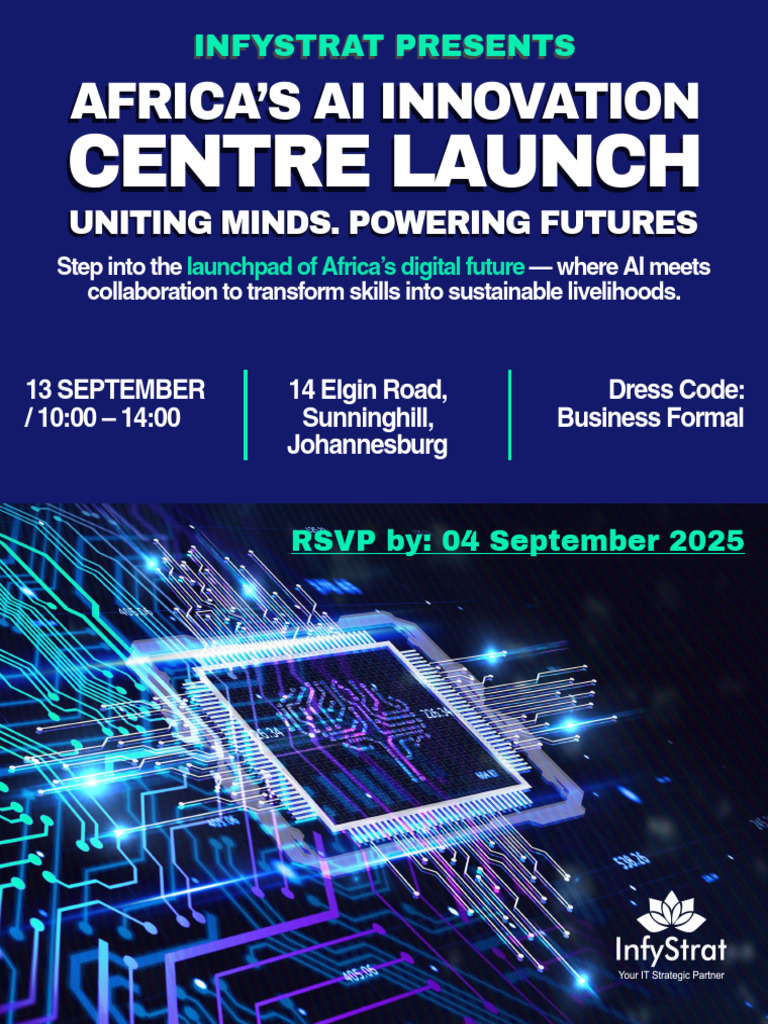 Invitation - Launch of InfyStrat Africas AI Innovation Centre - Digital | PDF