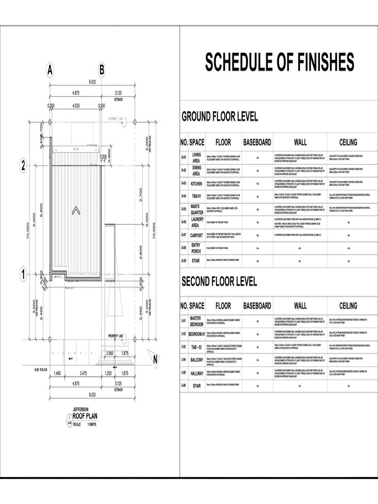 A.06 - Schedule of Finishes | PDF