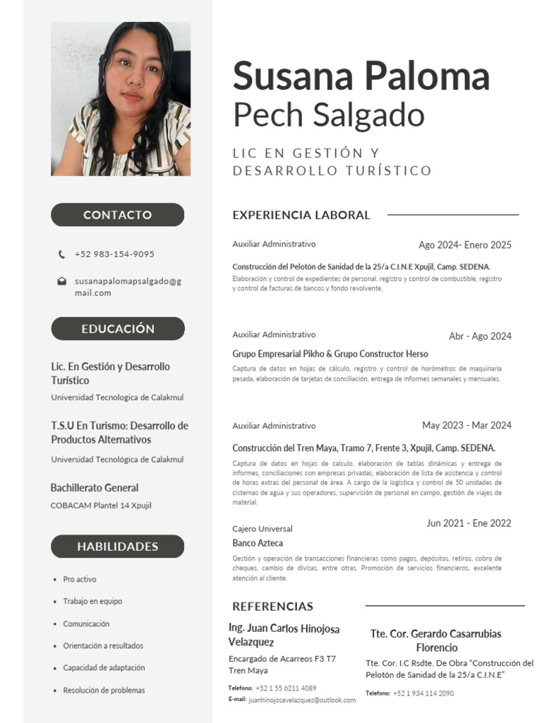 CV PALOMA PECH 2025.pdf | PDF | Bancario | Industrias de servicio