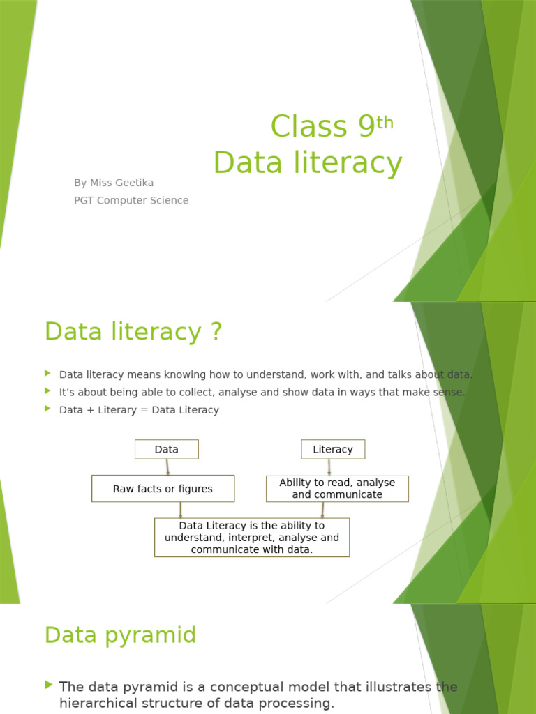 Understanding Data Literacy and Pyramid | PDF | Data | Literacy