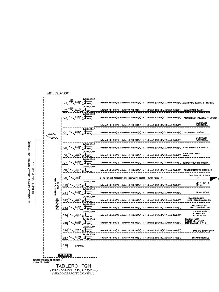 Diagrama Unifilar General | PDF