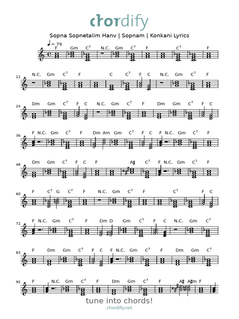 Sopna Sopnetalim Hanv - Sopnam - Konkani Lyrics | PDF | Elements Of ...