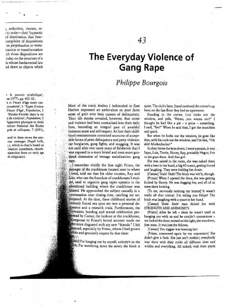The Everyday Violence of Gang Rape | PDF