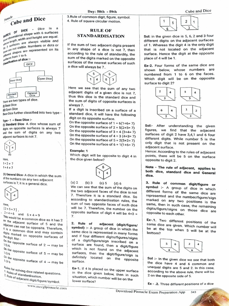 Understanding Dice Position Rules | PDF | Dice