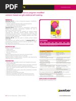 Weberdry 360 PU Waterproofing Guide | PDF | Concrete | Materials