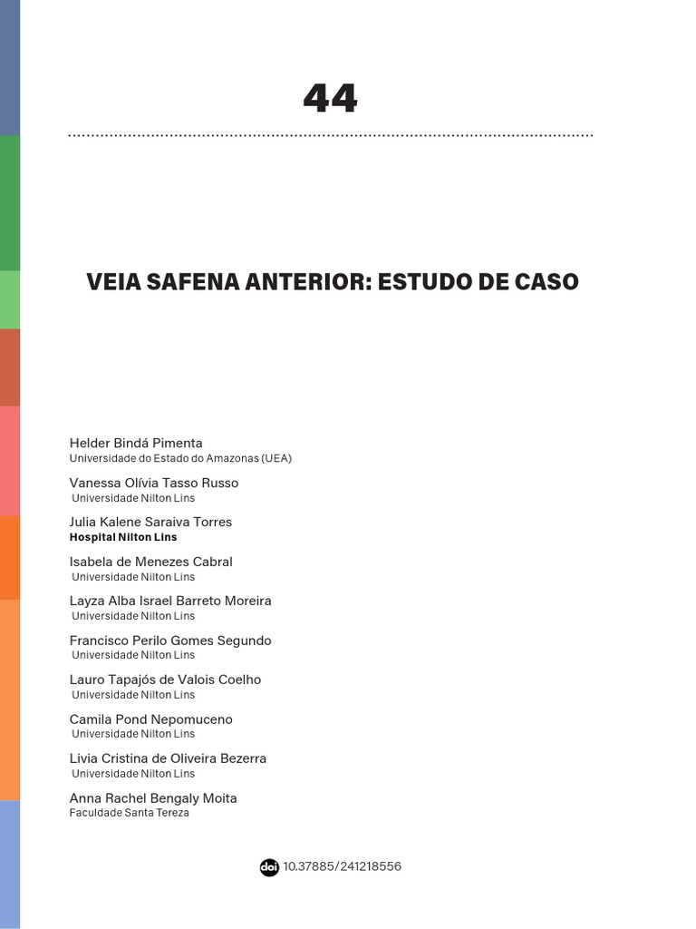 Variação Anatômica da Veia Safena Magna | PDF | Varizes | Veia