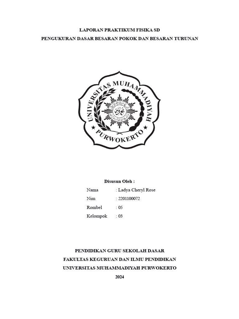 Salin1-Cover Laprak Fisika SD | PDF