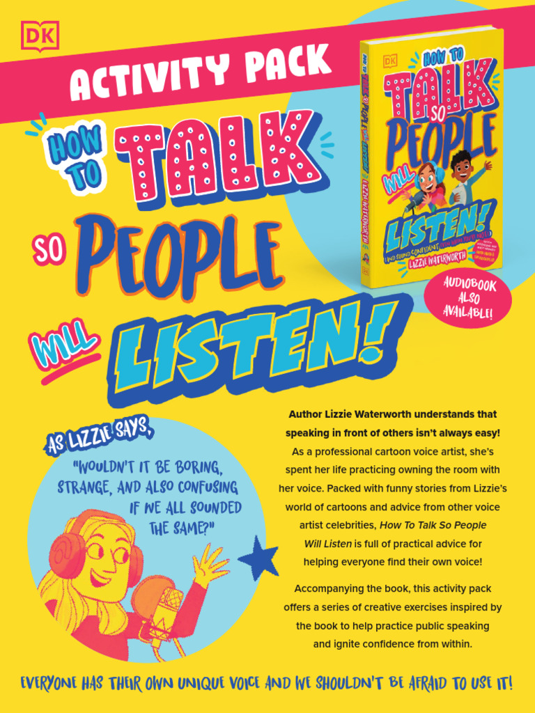 How to Talk So People Will Listen Activity Pack | PDF