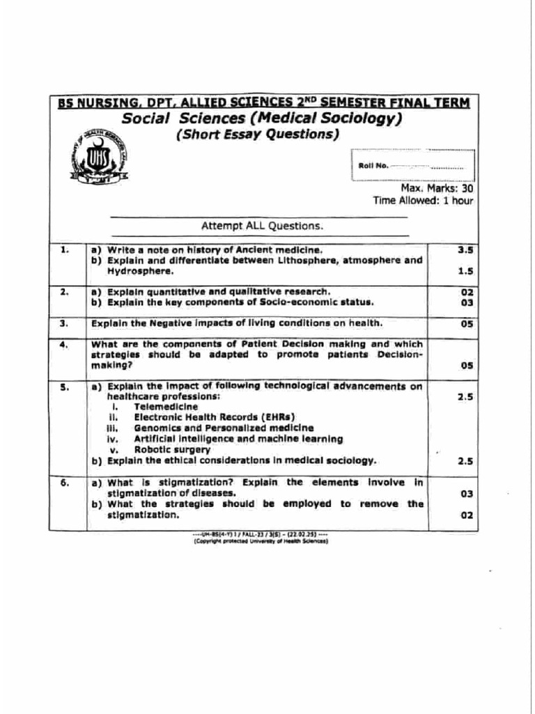 BSN 2nd Semester Ciriculum | PDF