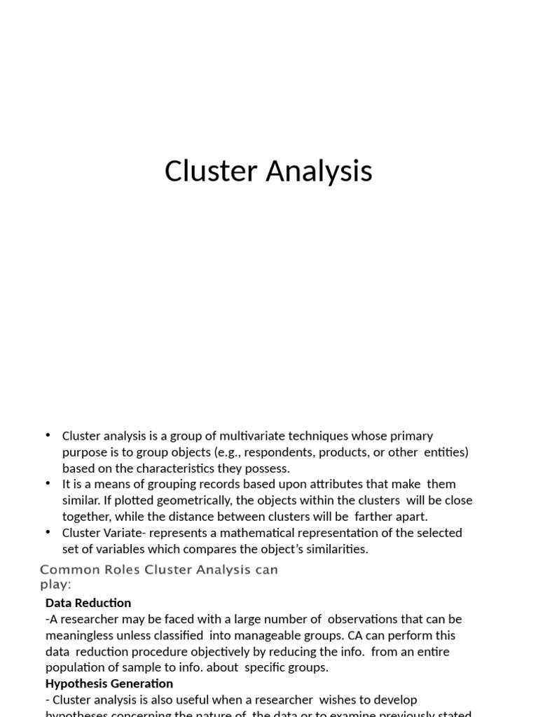 Multivariate Class-38 | PDF | Cluster Analysis | Information Science