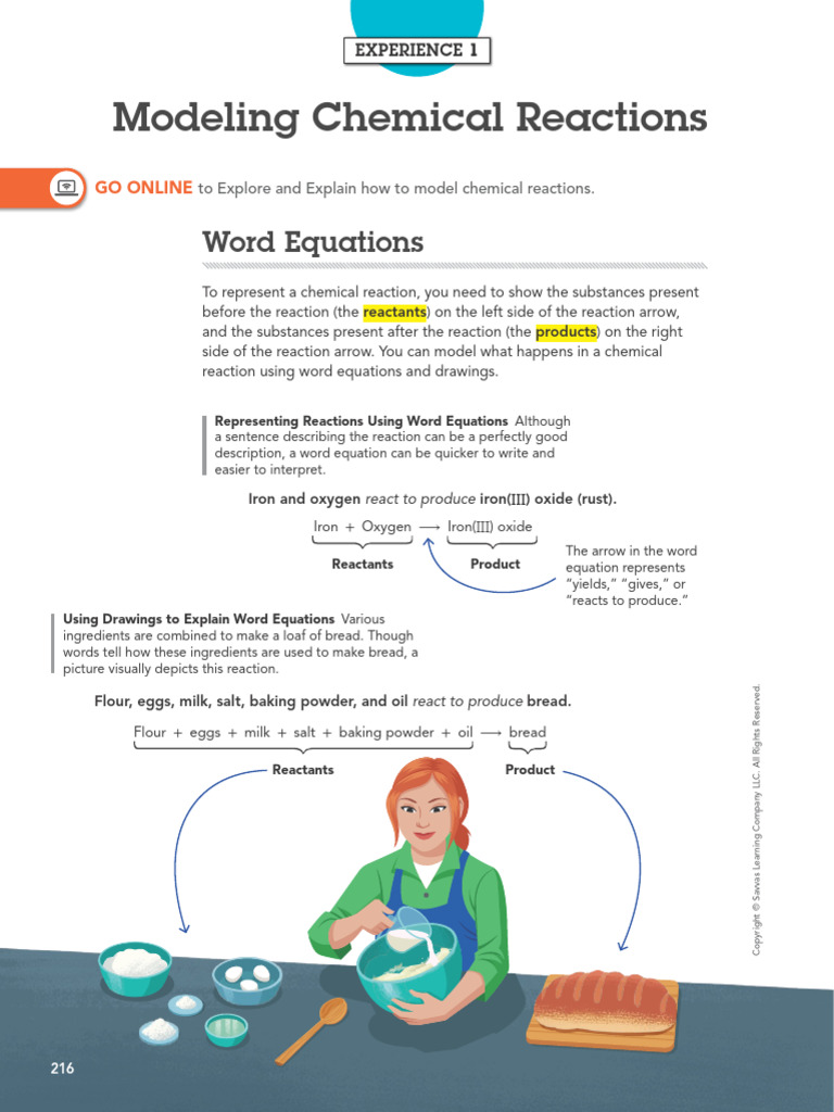 Modeling Chemical Reactions Explained | PDF | Chemical Reactions ...