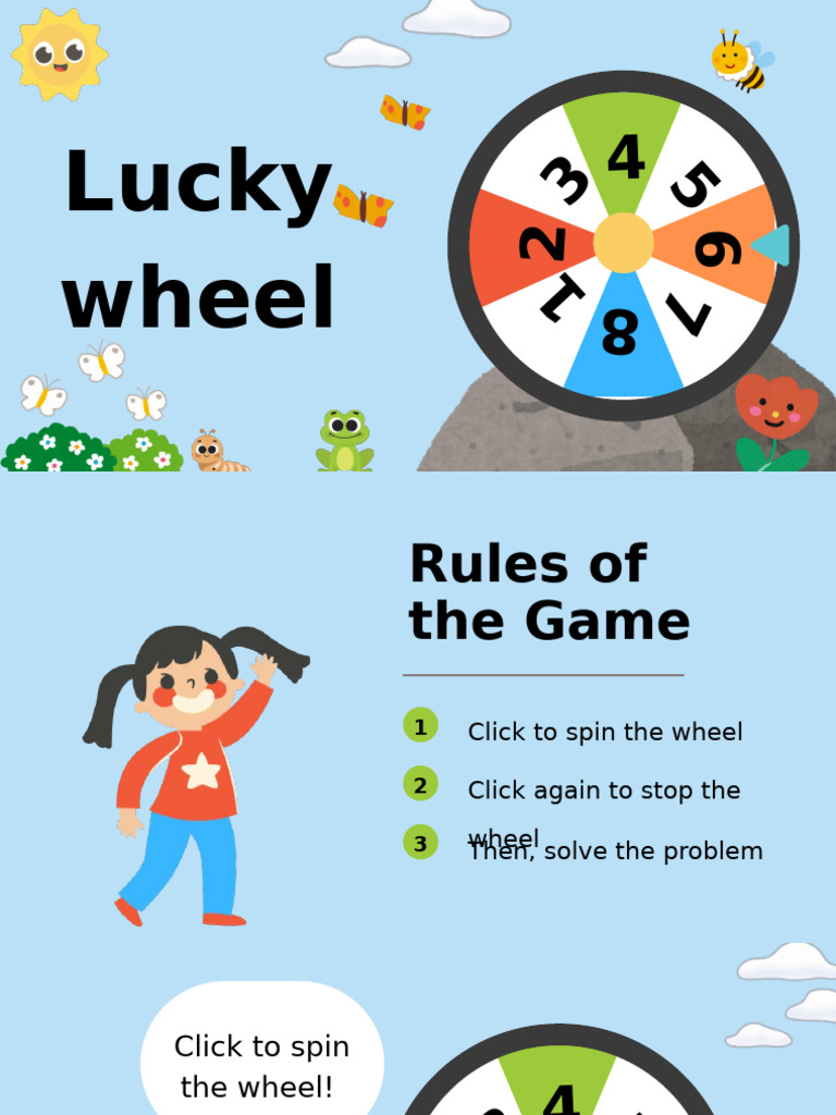 Lucky Wheel Math Game for Kids | PDF