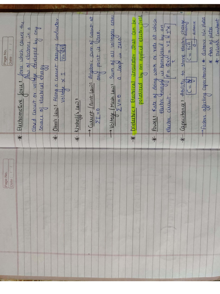 Electrical Notes 1 | PDF