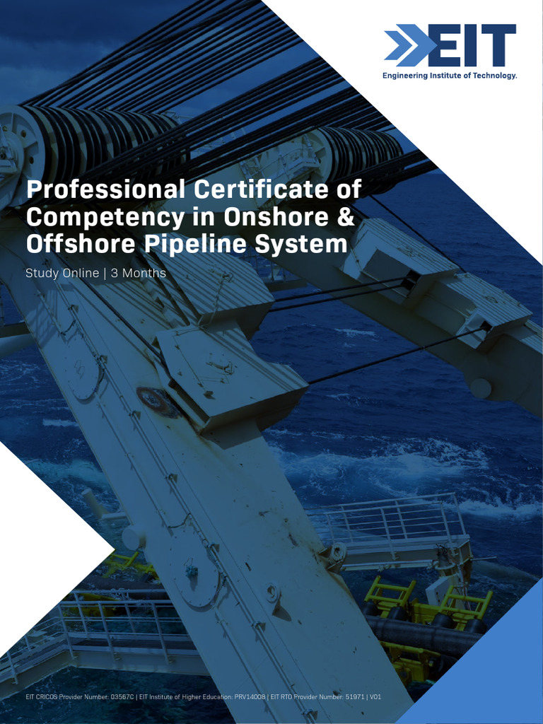 EIT Course Onshore Offshore Pipeline Systems COO | PDF | Fluid Dynamics ...