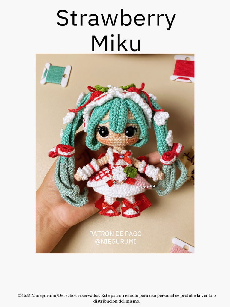 Niegurumi - Stephanie Olivera - Strawberry Miku - Spanish 2 | PDF ...