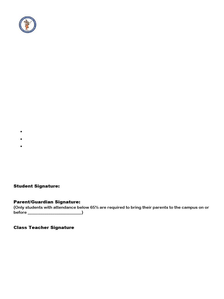 Attendance Circular-Undertaking Letter | PDF