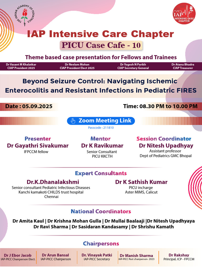 PICU Case Cafe Flyer 10 | PDF