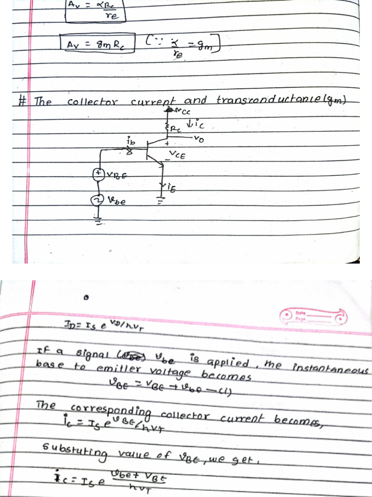 TransconductanceofBJT 9ed6d863 1afa 43e1 887c Aeb3dc430fb3 | PDF