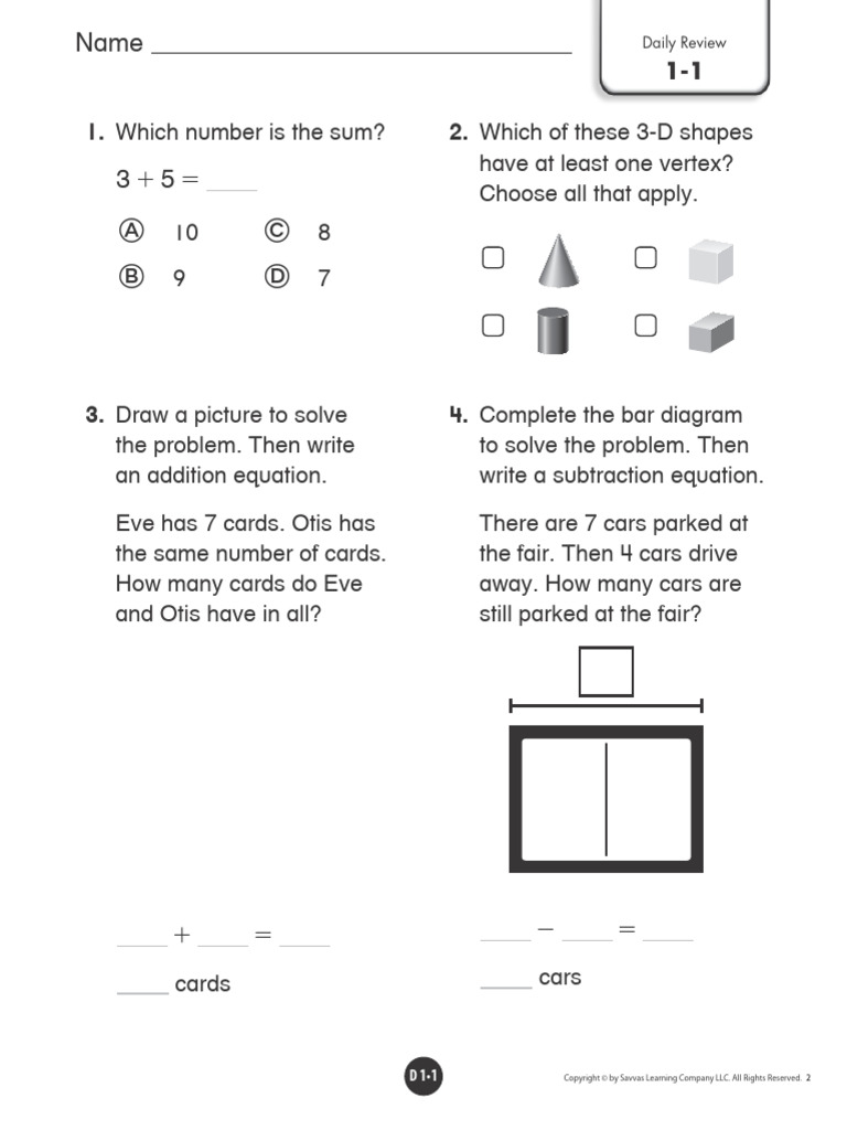 Grade 2 - Daily Review (English) | PDF