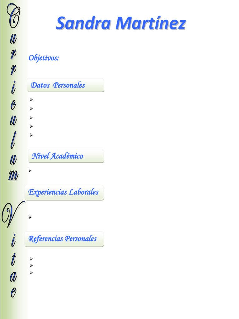 CURRICULUM Sandra Martinez | PDF