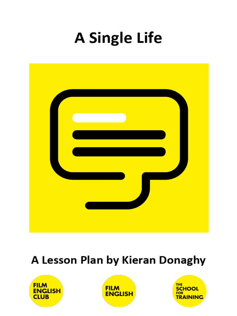 ESL Lesson Plan: A Single Life Film | PDF | Teachers | Learning