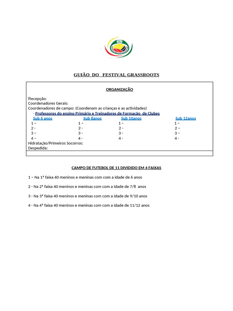 Guião Festival Grassroots | PDF
