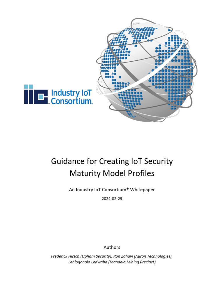 Creating IoT Security Maturity Model Profiles 1715495192 | PDF | Computer Security | Security