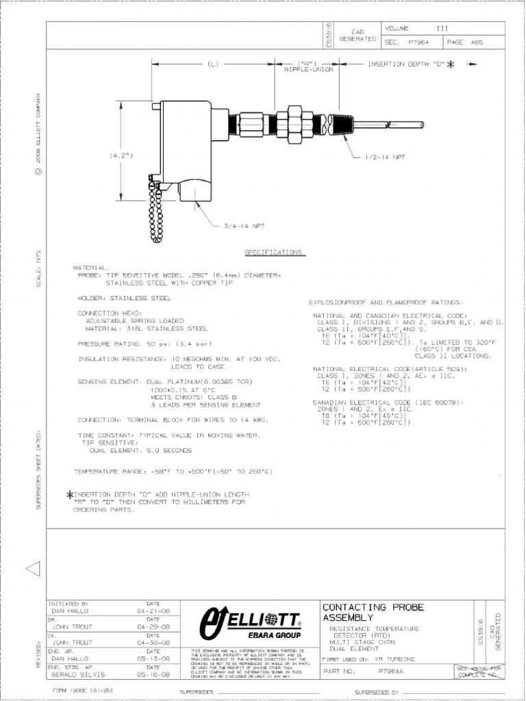 Bearing Temperature Sensor Installation Guide | PDF | Equipment ...