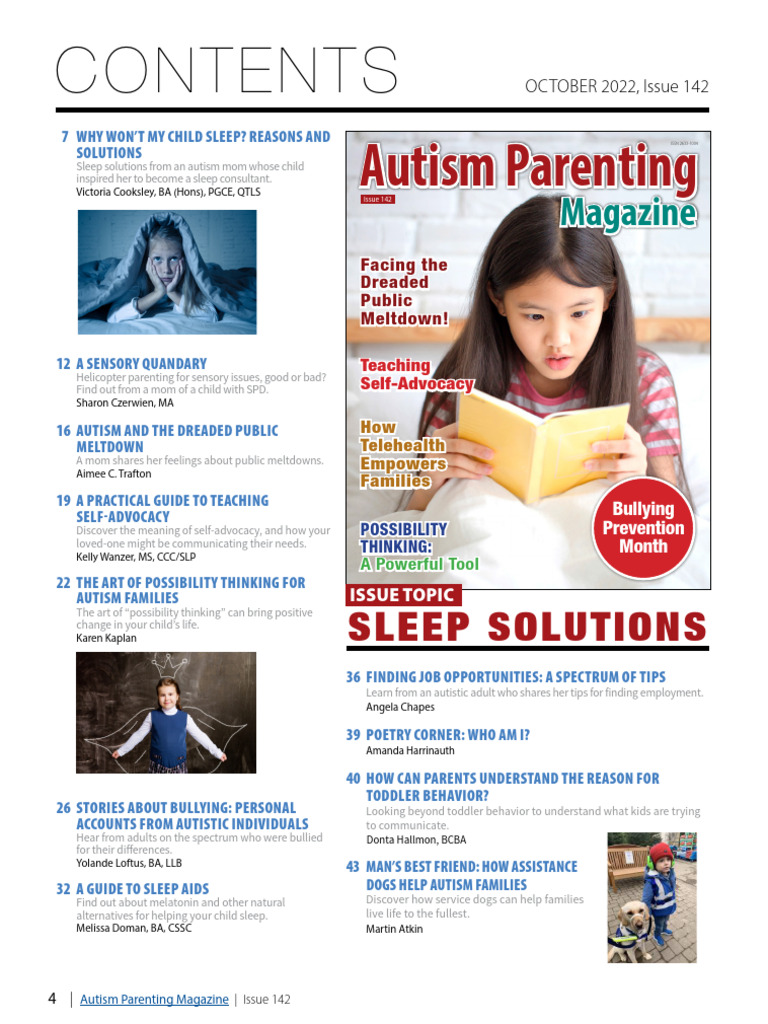 Autism Parenting Magazine October 2022 - 2 | PDF | Autism | Human ...