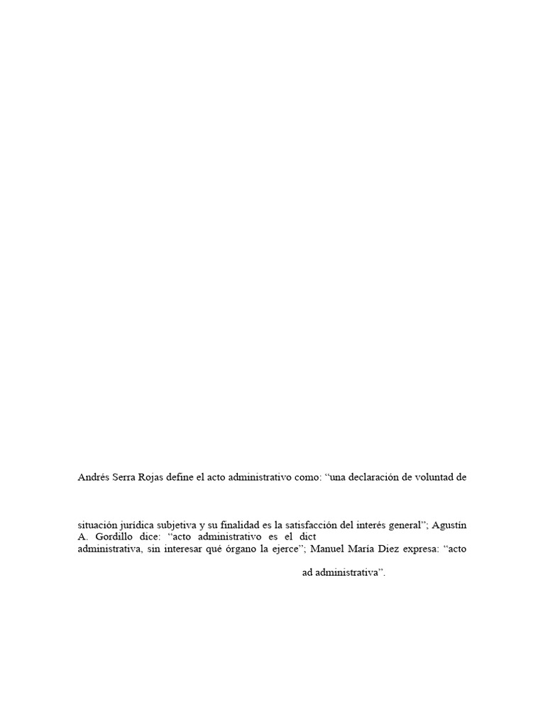 Definición y características del acto administrativo | PDF | Caso de ...