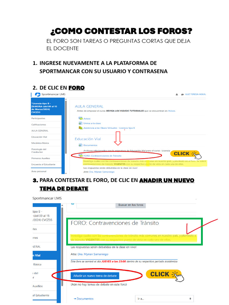 Como Contestar Los Foross | PDF