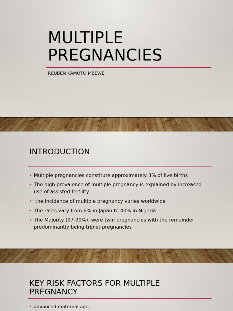 Multiple Pregnancies | PDF | Multiple Births | Twin