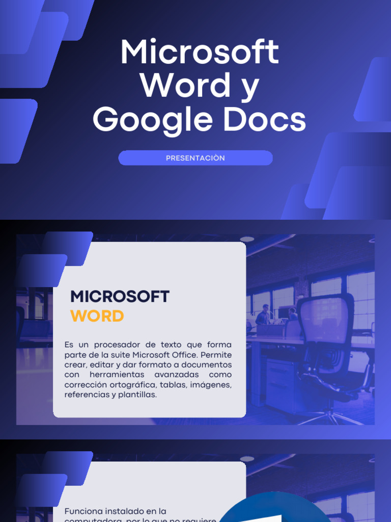 Microsoft Word vs Google Docs: Comparativa | PDF | Microsoft Office ...