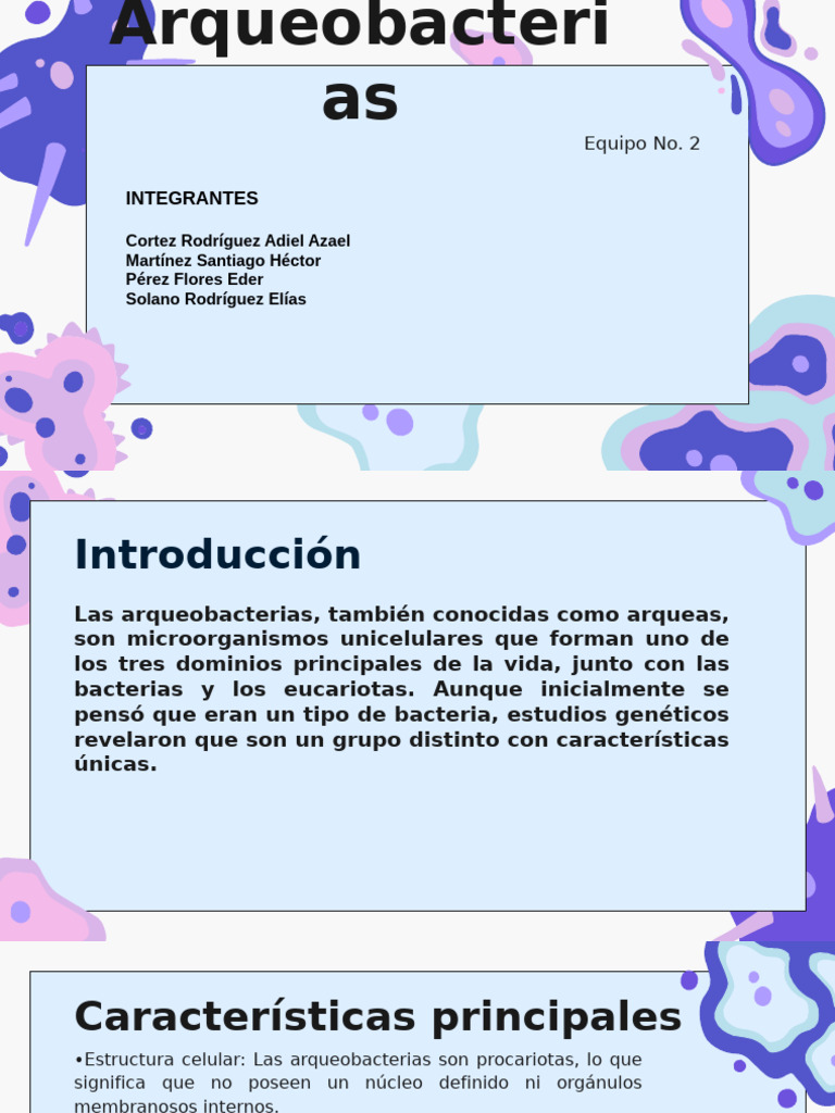 Características y clasificación de arqueobacterias | PDF | Archaea ...