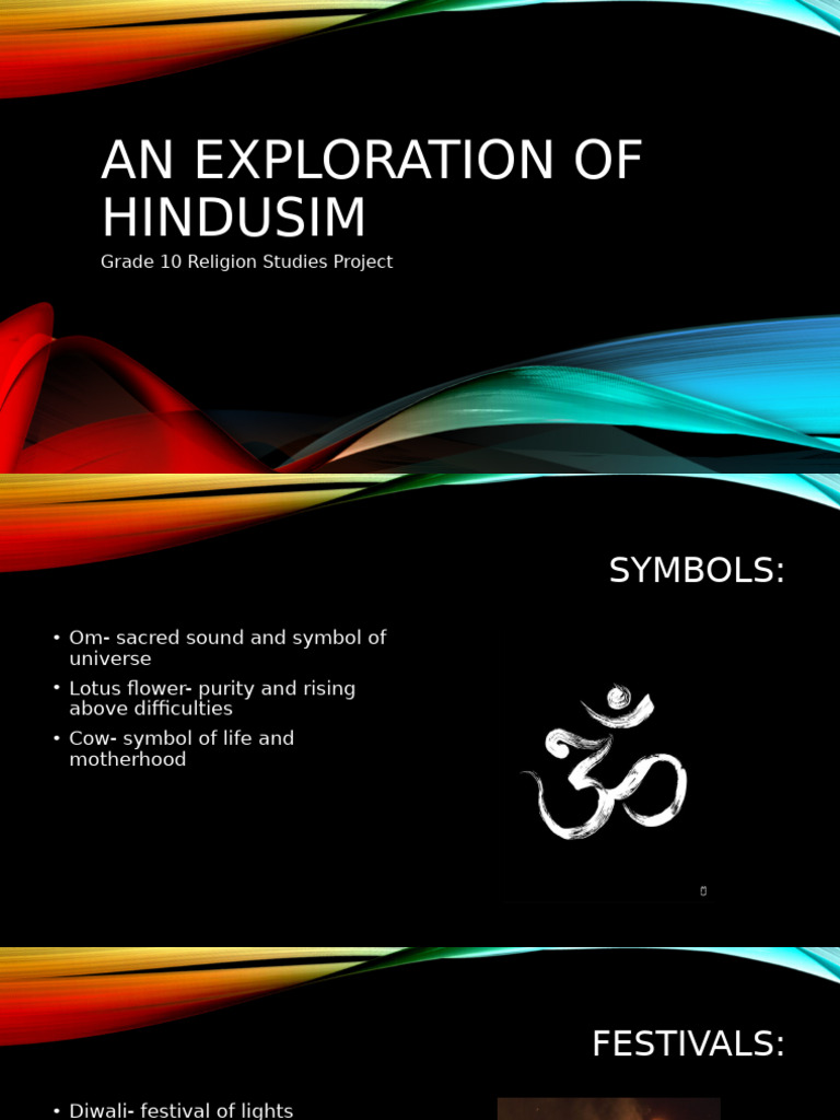 Overview of Hinduism: Symbols, Festivals, and Ethics | PDF