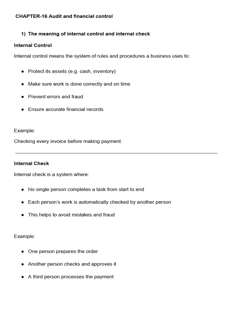 Internal Control and Audit Essentials | PDF | Internal Control | Audit