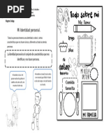 Ficha Mi Identidad Personal | PDF
