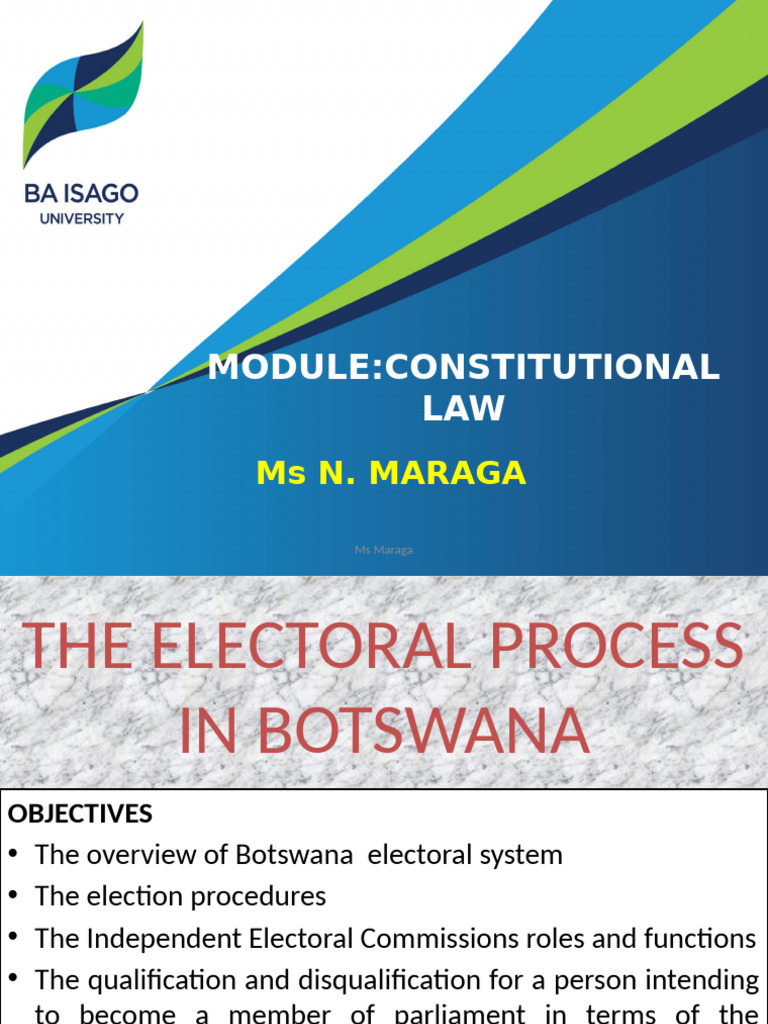 Botswana Electoral Process Overview | PDF | Elections | Electoral District