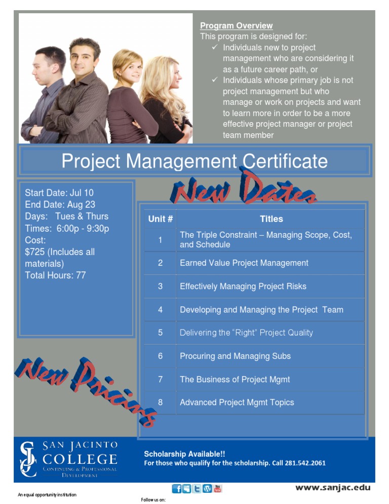 SJC - Proj MGMT Cert Prog ABE Grant | PDF